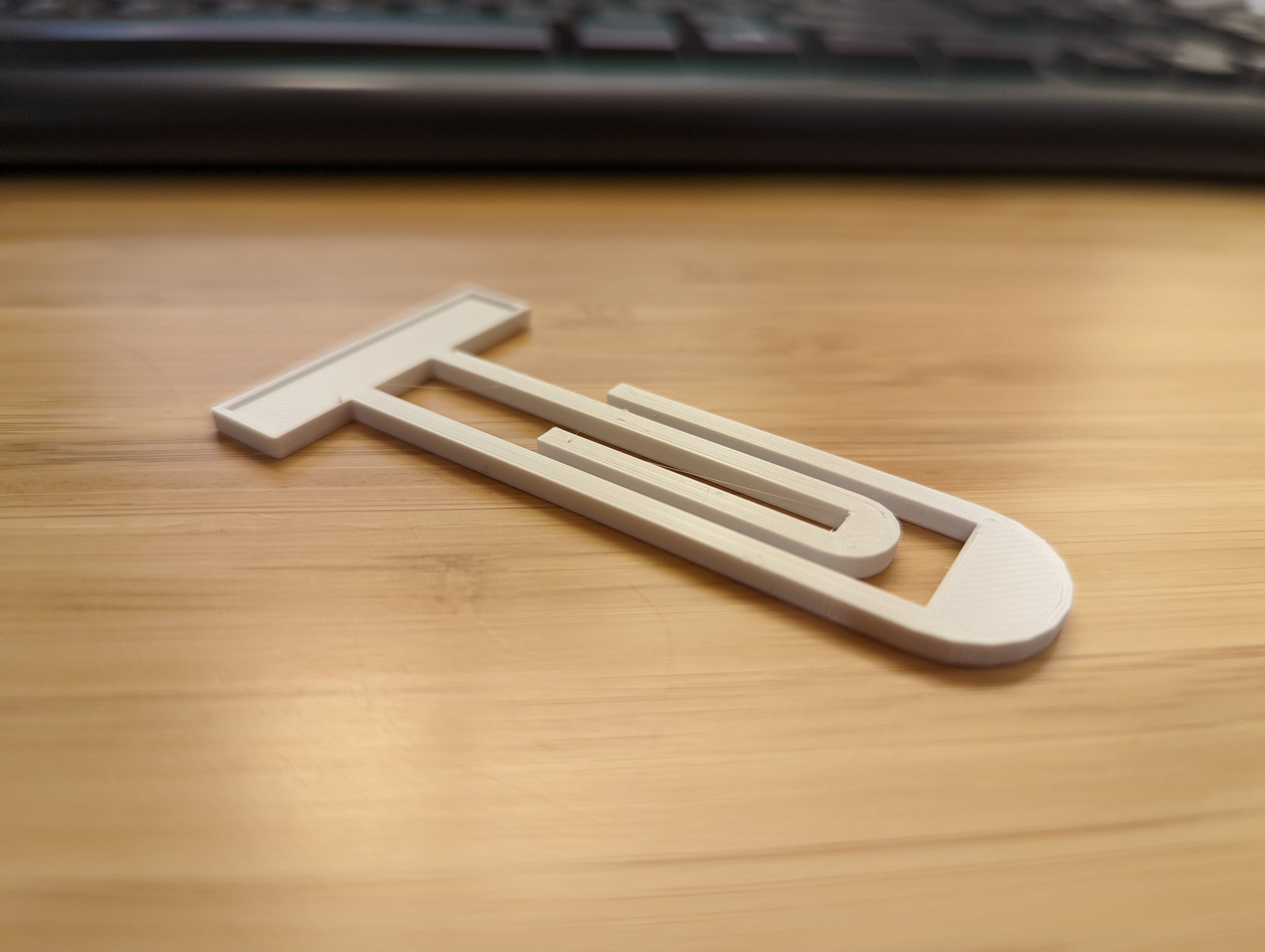 Paperclip with labeling area by flocks | Download free STL model ...