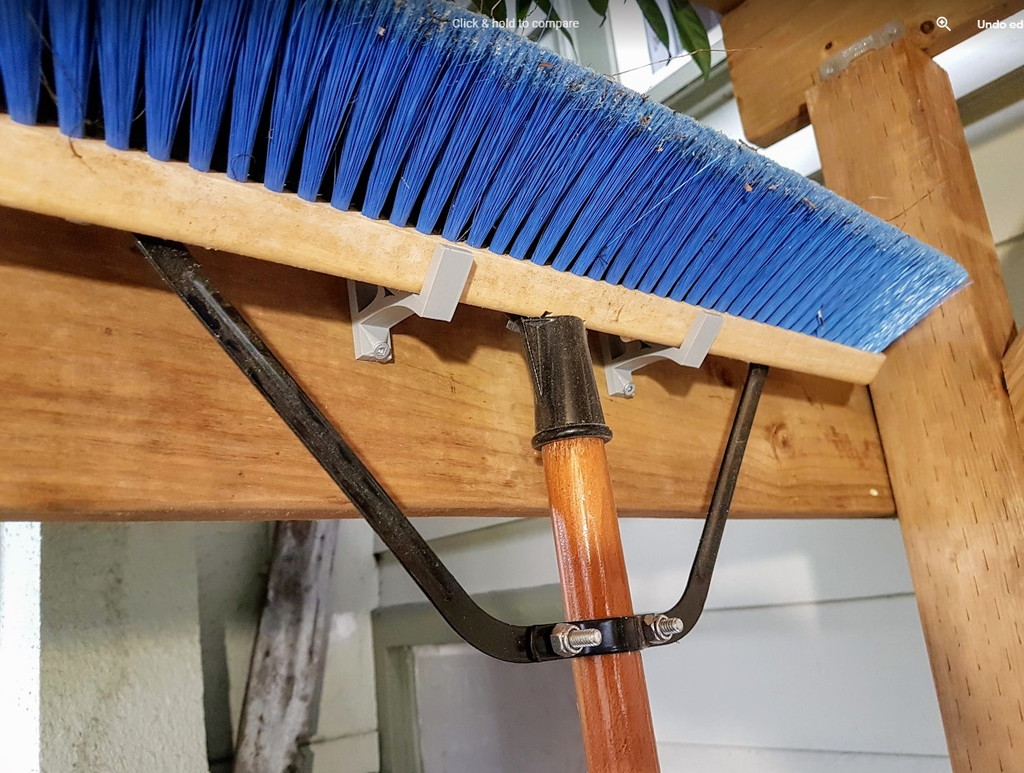 Broom Wall Mount by mikeeg | Download free STL model | Printables.com
