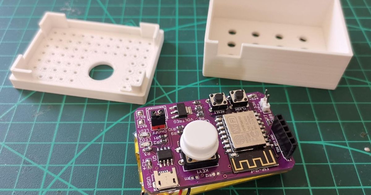 IoT Button Case by Emely | Download free STL model | Printables.com