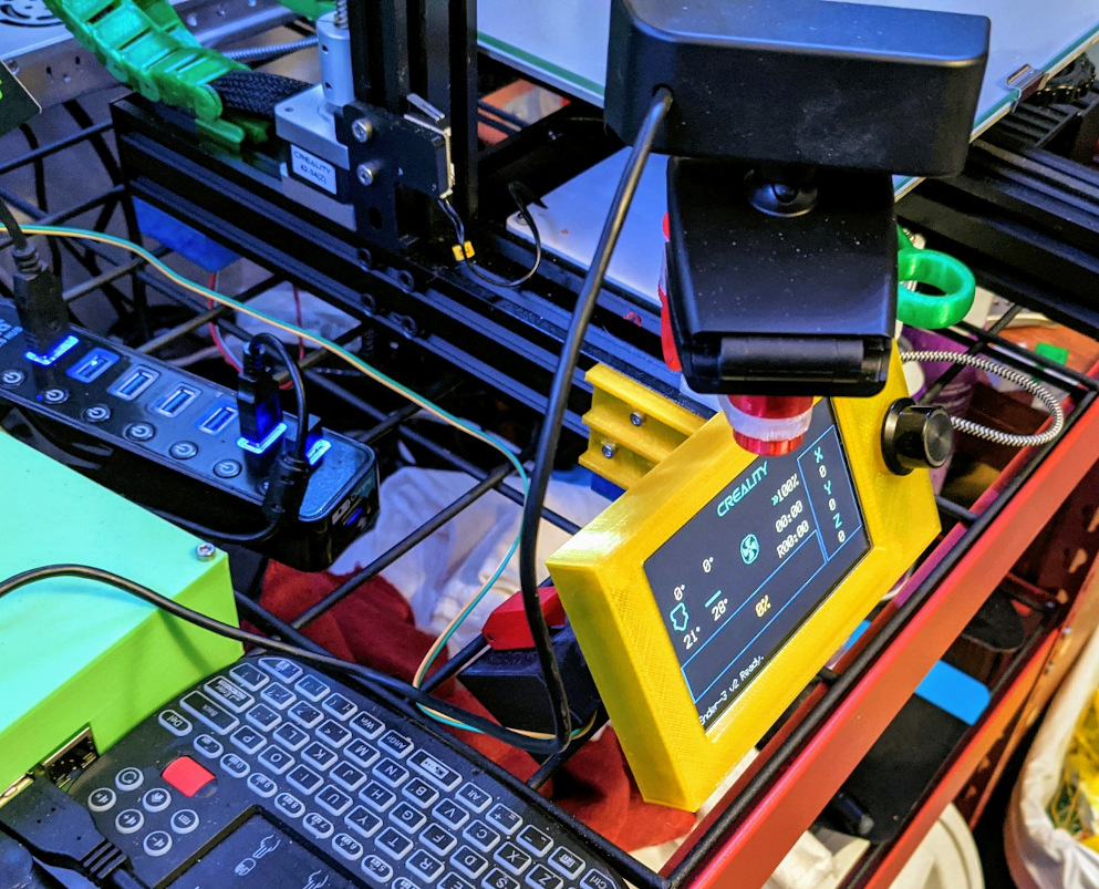 Ender 3 v2 Landscape Screen Case and Mount by The-EG | Download free ...