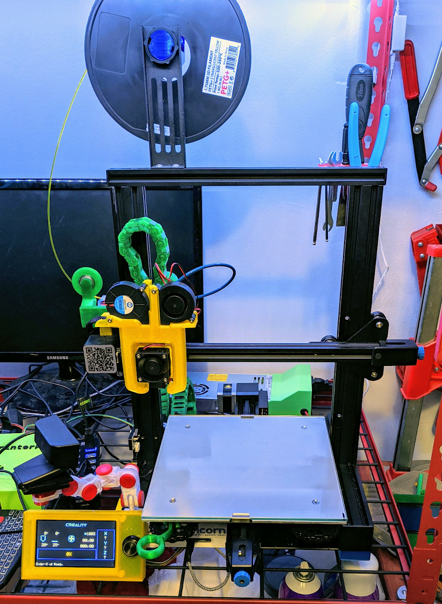 Ender 3 v2 Landscape Screen Case and Mount by The-EG | Download free ...