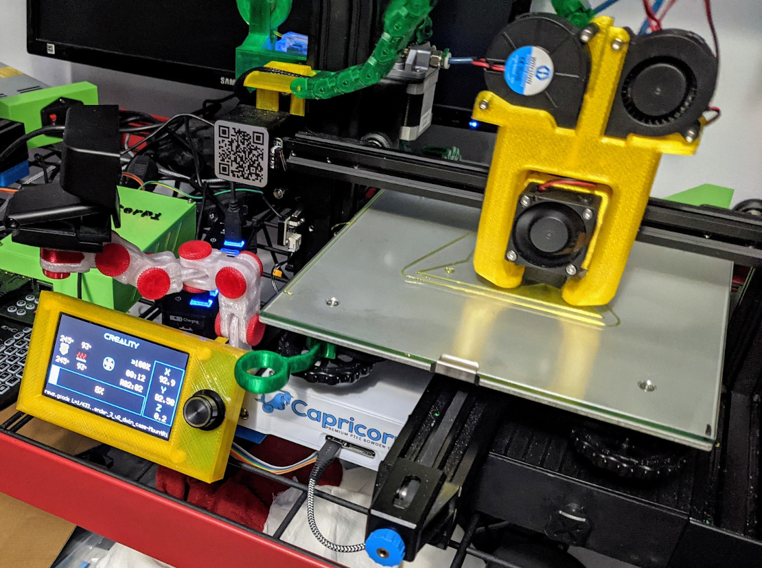 Ender 3 v2 Landscape Screen Case and Mount by The-EG | Download free ...