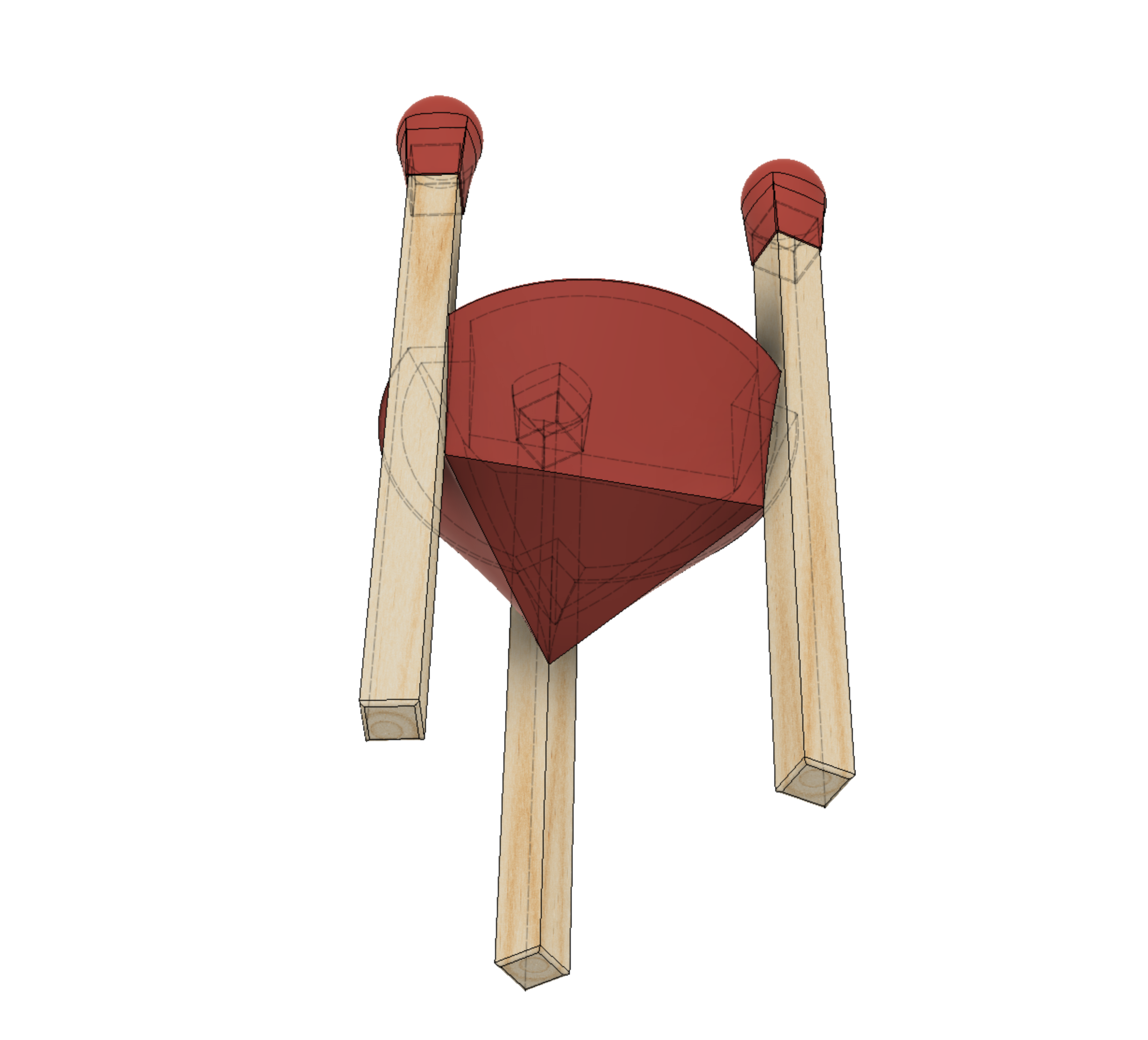 Large Matchstick Table by Simon | Download free STL model | Printables.com