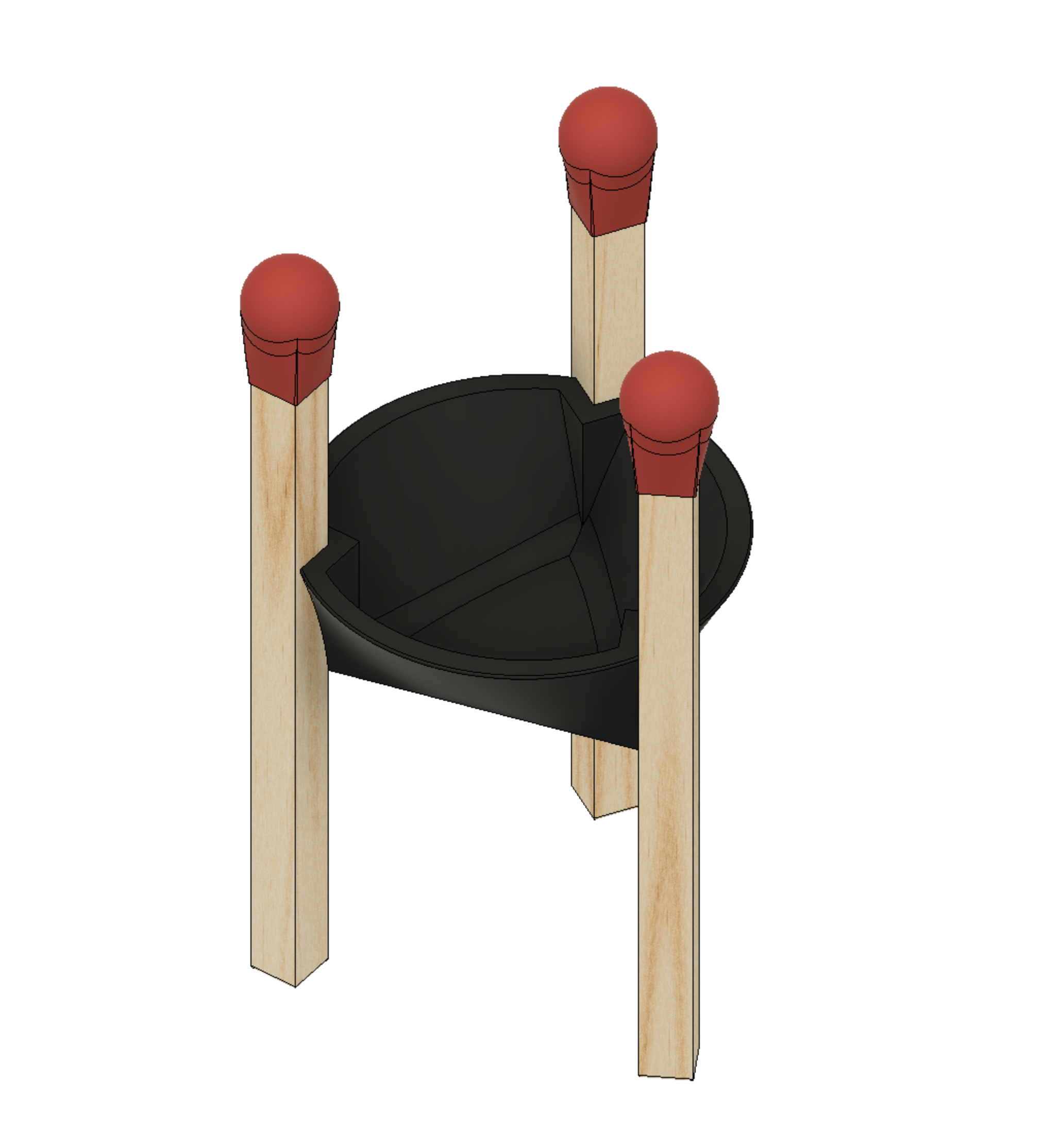 Large Matchstick Table by Simon | Download free STL model | Printables.com