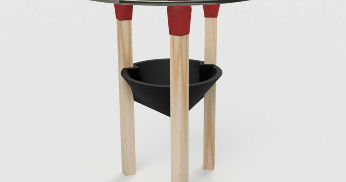 Large Matchstick Table by Simon | Download free STL model | Printables.com