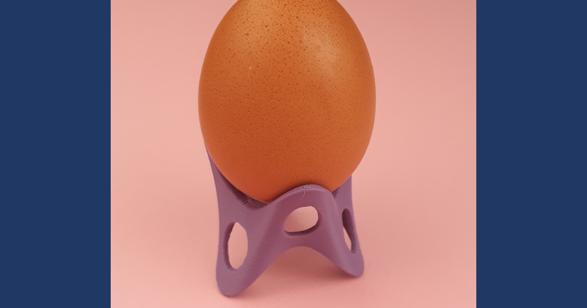 EGG stand - organic by rorys3D | Download free STL model | Printables.com