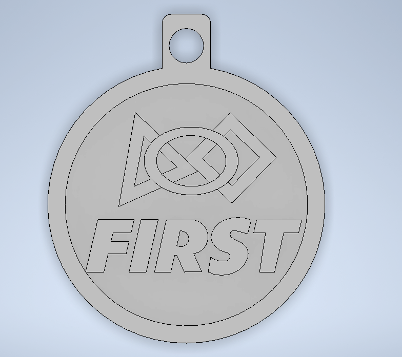 FRC Logo Keychain by Xactlysharp | Download free STL model | Printables.com