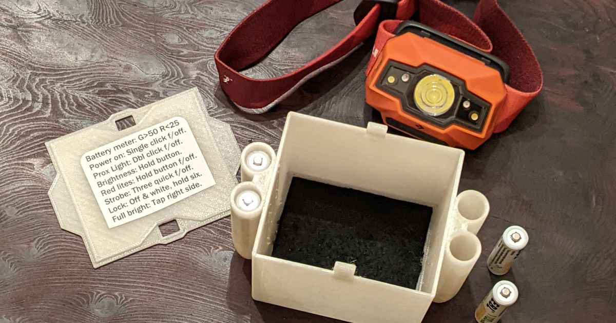 Storage Box for Black Diamond Spot Headlamp by Darren | Download free ...