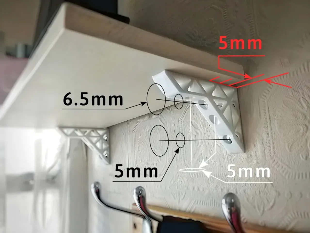 Shelf bracket by Dub3D | Download free STL model | Printables.com