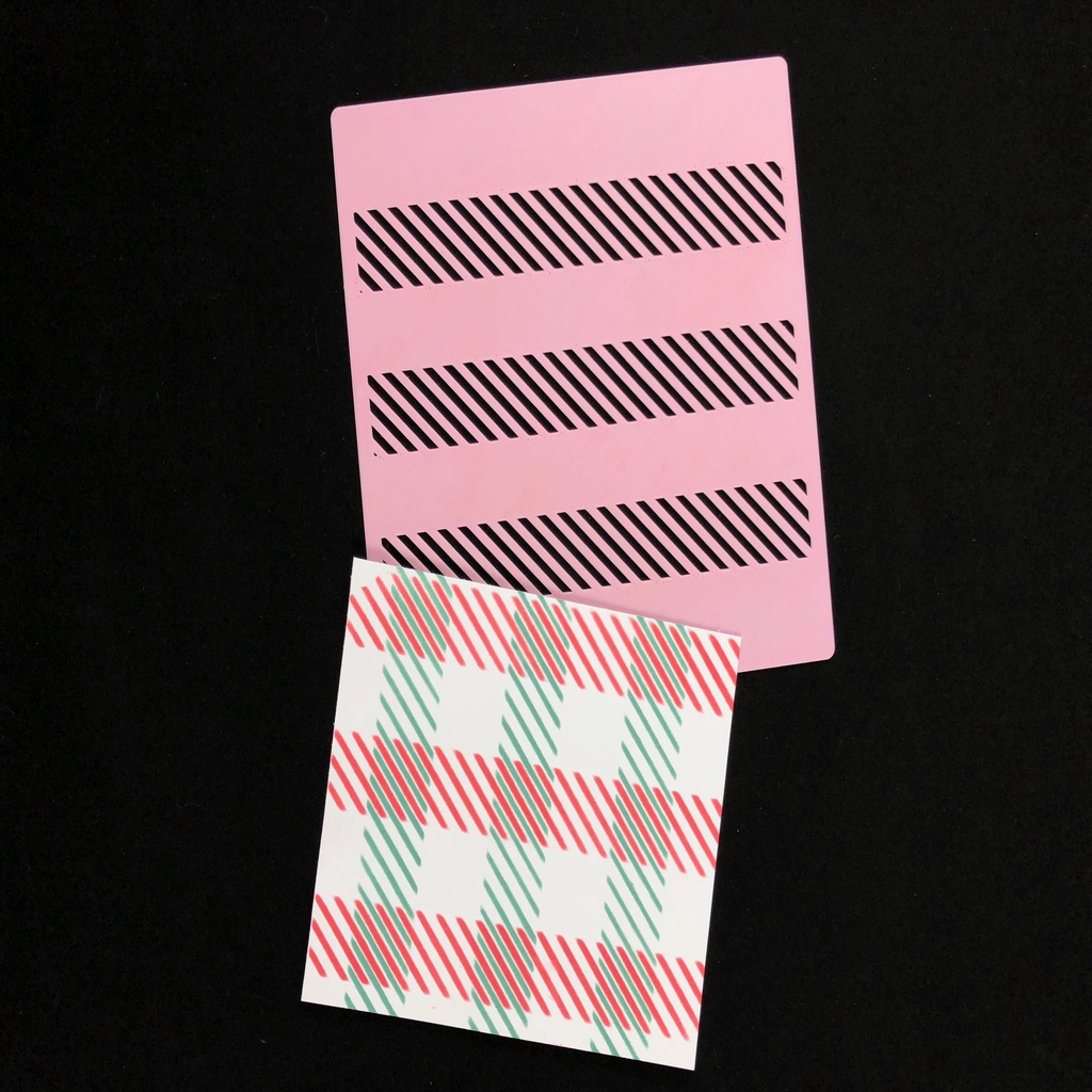 Stencil - Diagonals! by mikeymakesit | Download free STL model ...