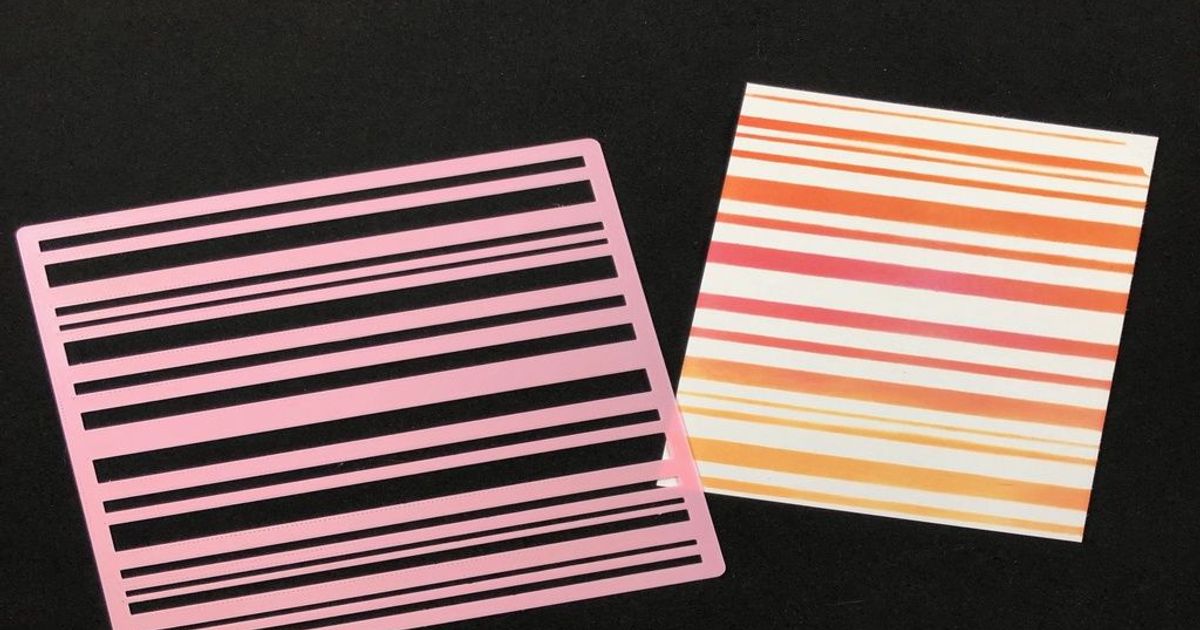 Stencil - StripeyStripe! by mikeymakesit | Download free STL model ...