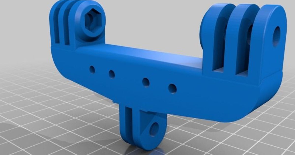 GoPro 3D Mount by iElectronCloud | Download free STL model | Printables.com
