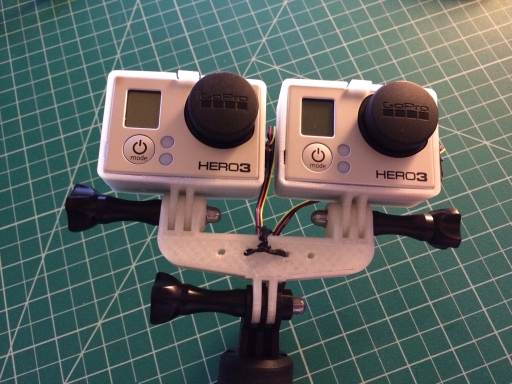 GoPro 3D Mount by iElectronCloud | Download free STL model | Printables.com