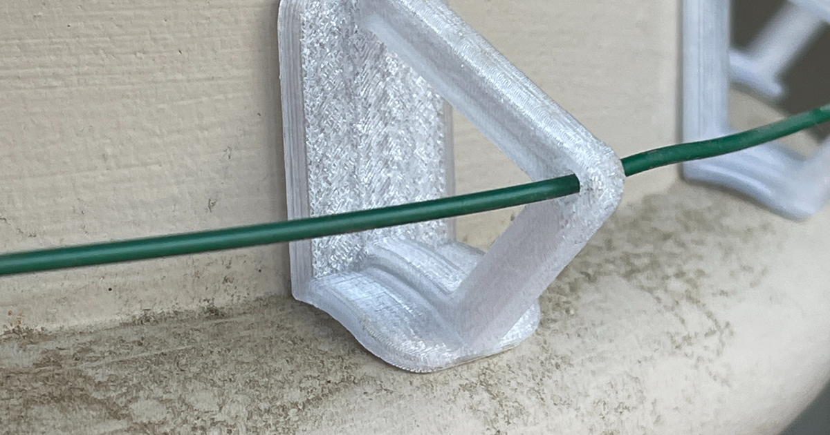 Column Wire Trellis Clip by bonkerz | Download free STL model ...