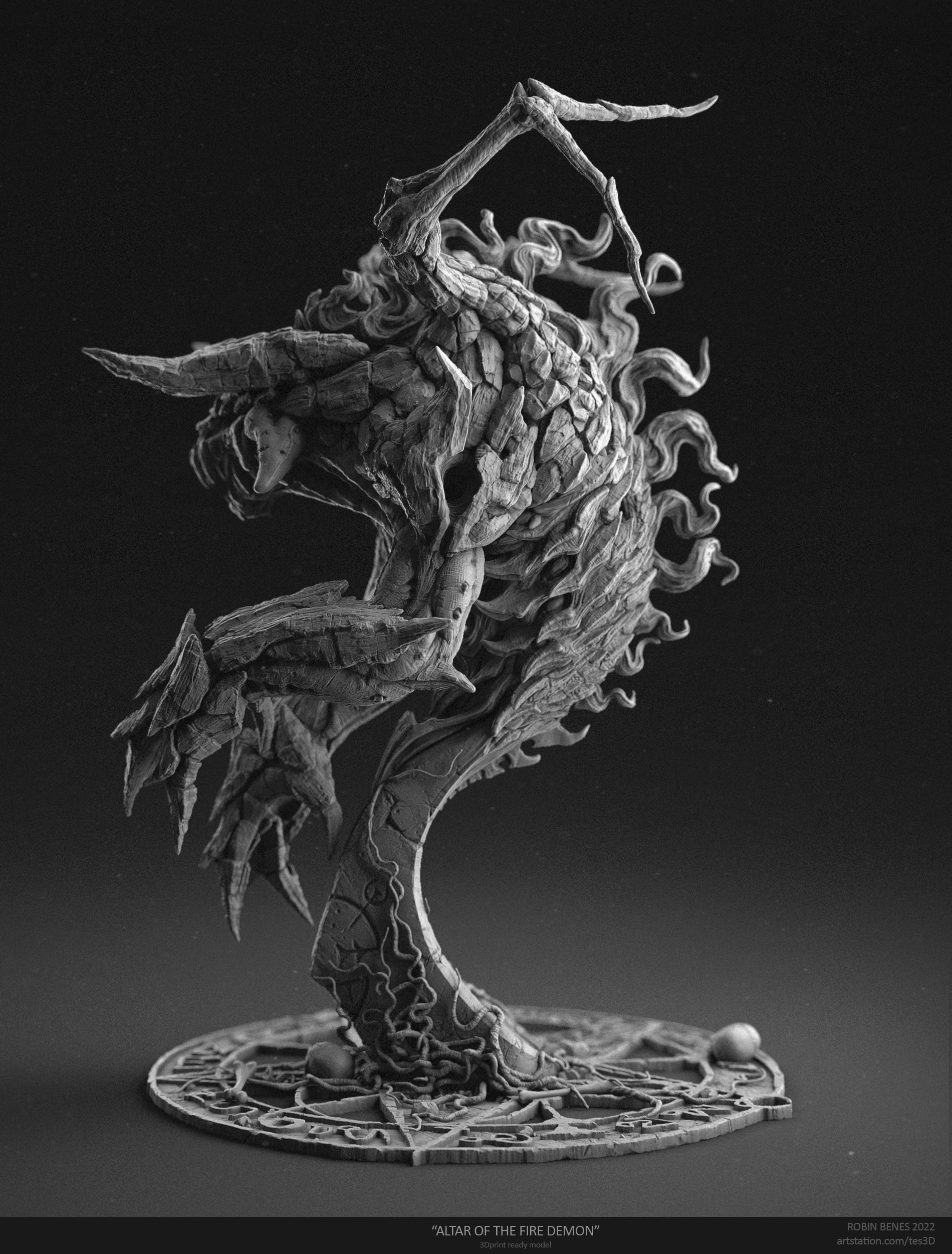 Altar of the fire demon by tes3d | Download free STL model | Printables.com