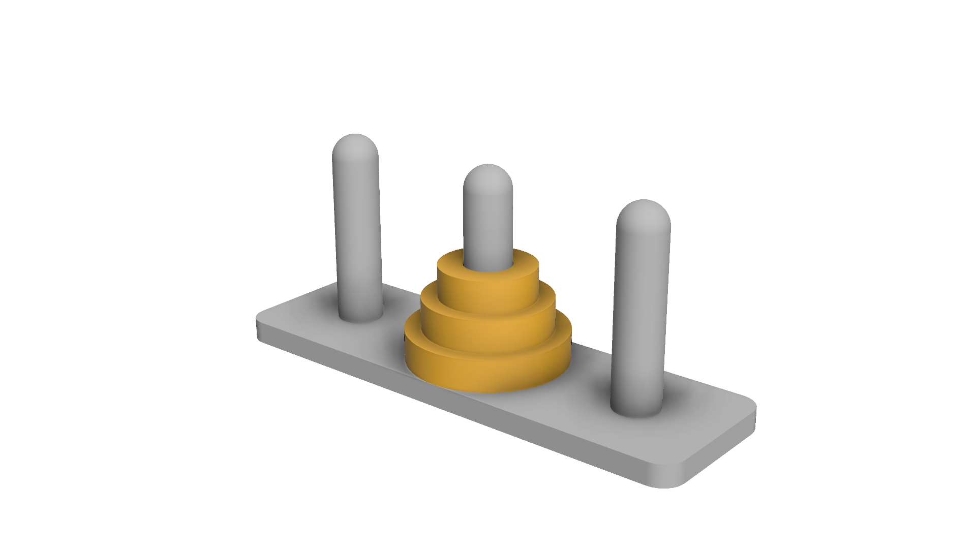 Tower of Hanoi Puzzle by plabs.cz | Download free STL model ...