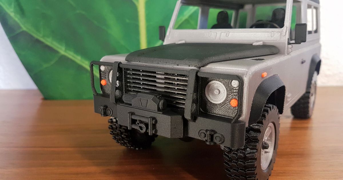 Landy Mini Bull Bar With Winch | 3D Sets by Extrutim | Download free ...