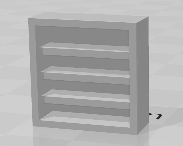 Basic Bookcase Miniature by AdventurePages | Download free STL model ...