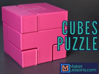 Cubes Puzzle by Maker Lessons | Download free STL model | Printables.com