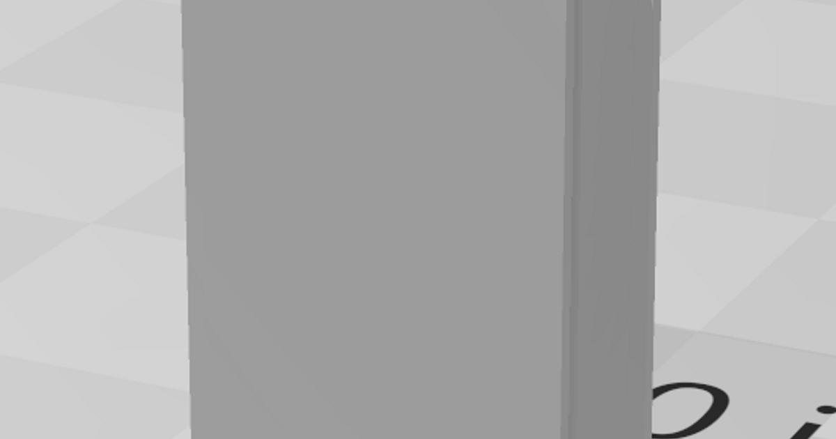 Basic Rectangular Book by AdventurePages | Download free STL model ...