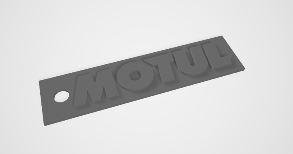 Motul keychain two colored by Printy | Download free STL model ...