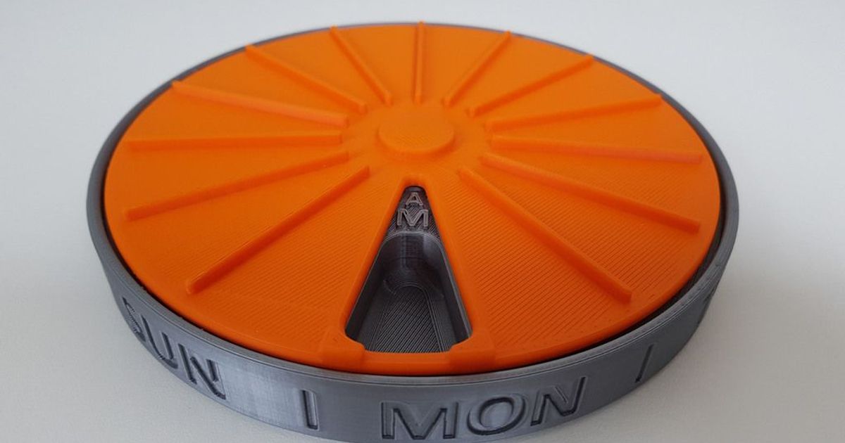 Pill Box with AM PM Apertures V2\V2_2 von boothyboothy | Kostenloses ...