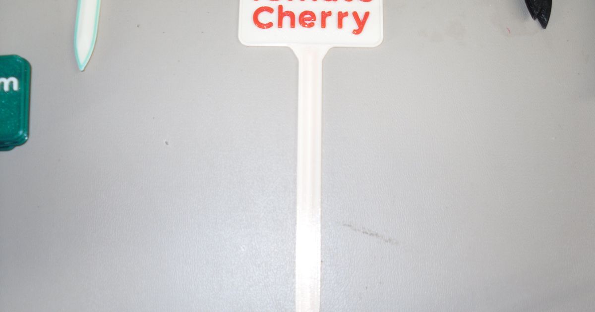 Plant Label Cherry Tomato by LMJ | Download free STL model | Printables.com
