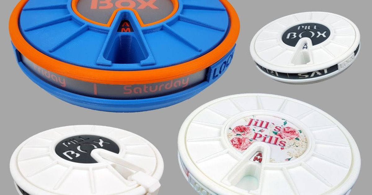 Pill Box with AM PM Apertures V3 - It's Personal! by boothyboothy ...