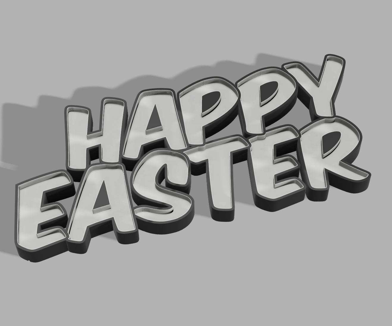 Happy Easter LED Sign by Der_Arix | Download free STL model ...