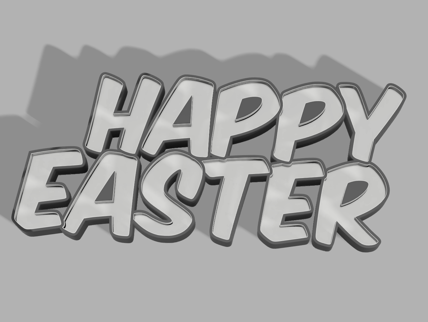 Happy Easter LED Sign by Der_Arix | Download free STL model ...