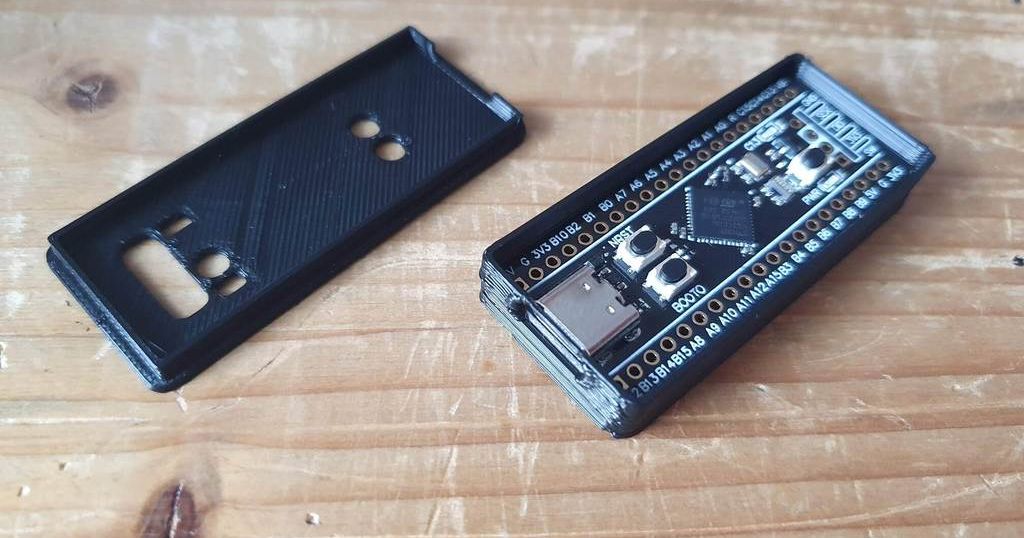 Black Pill case (STM32F411ceu6) by jacek | Download free STL model ...