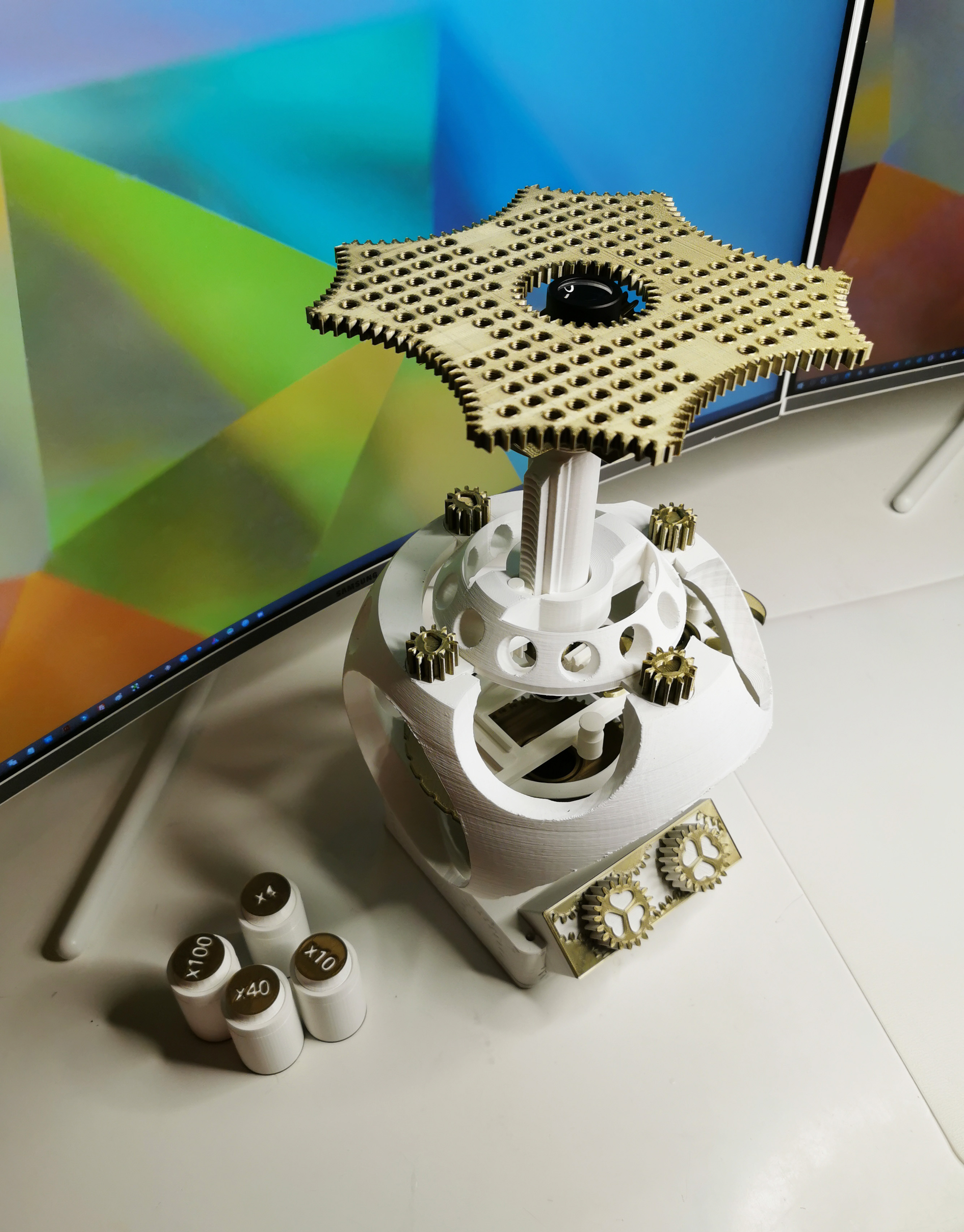 tinkerMicroscope MK1, a 3d printed microscope with mechanical stage and ...