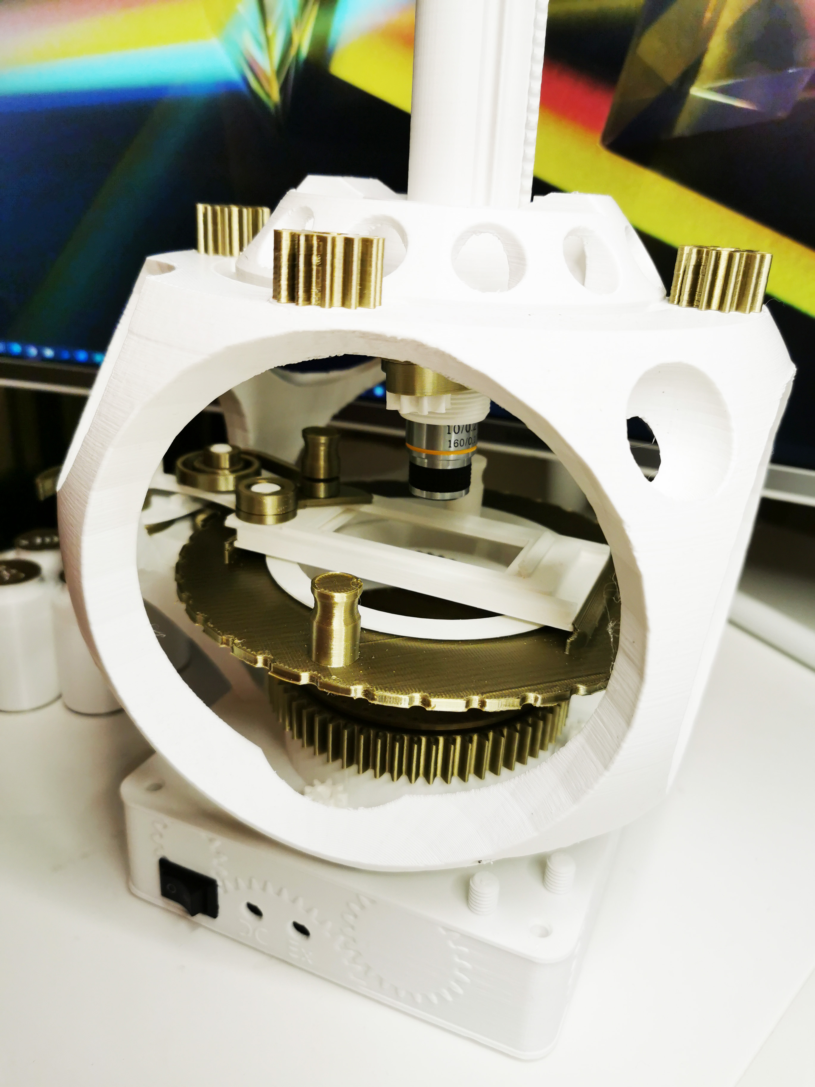 tinkerMicroscope MK1, a 3d printed microscope with mechanical stage and ...