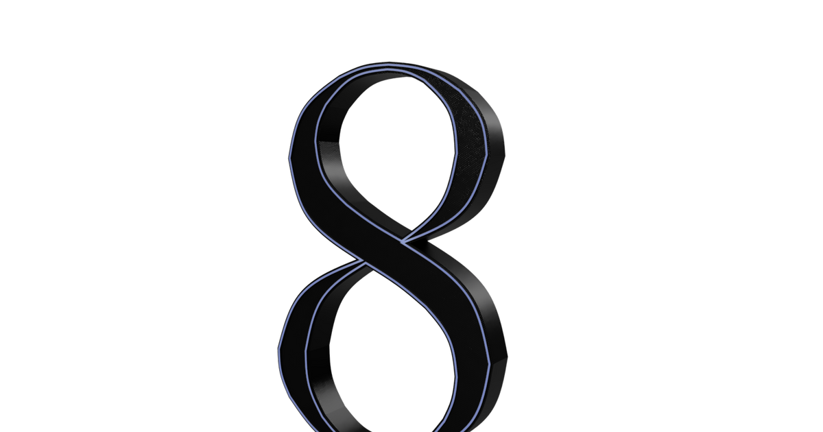 House Number 8 By Lannix 3D Download Free STL Model Printables house-number-8-by-lannix-3d-download-free-stl-model-printables
