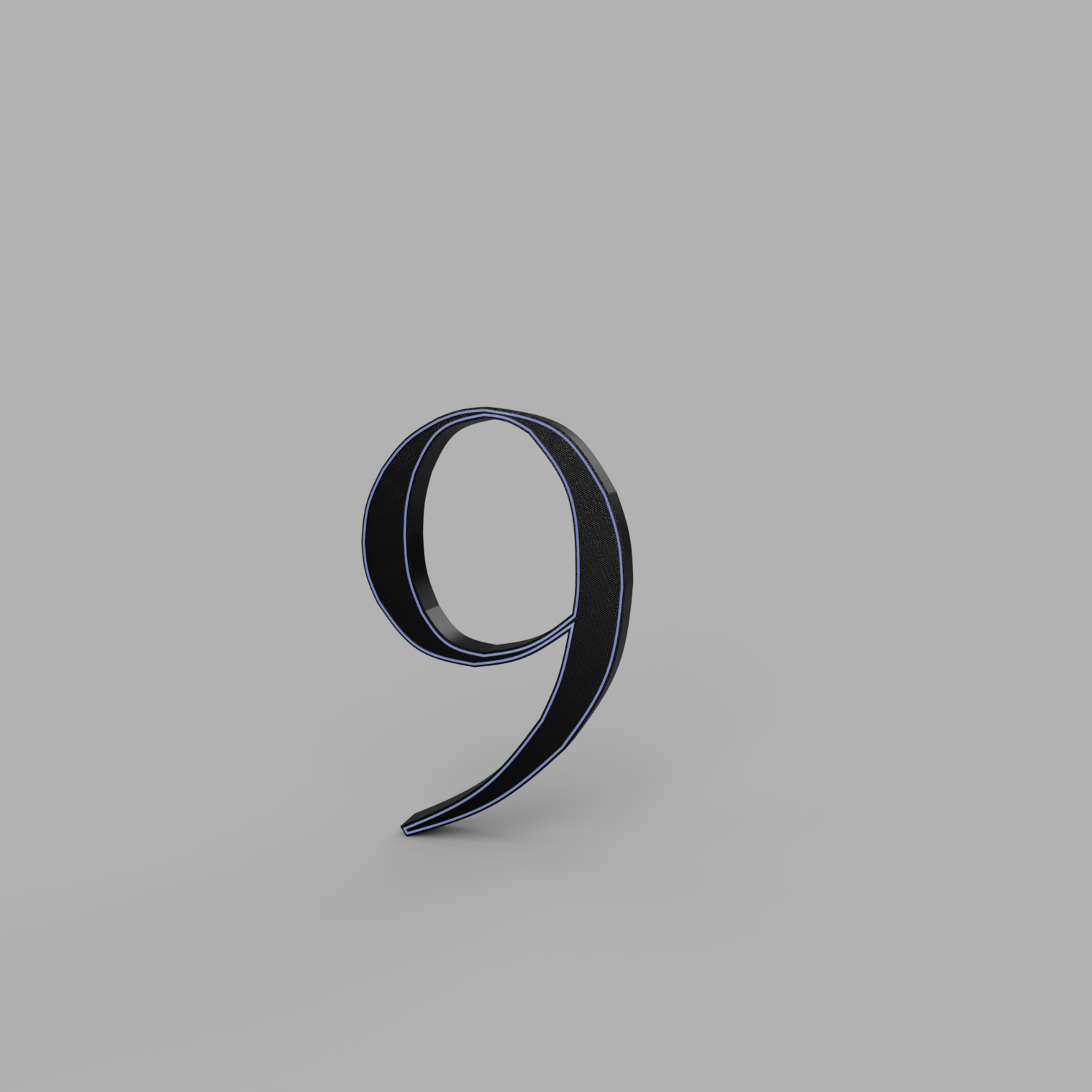 House Number 9 by Lannix 3D | Download free STL model | Printables.com