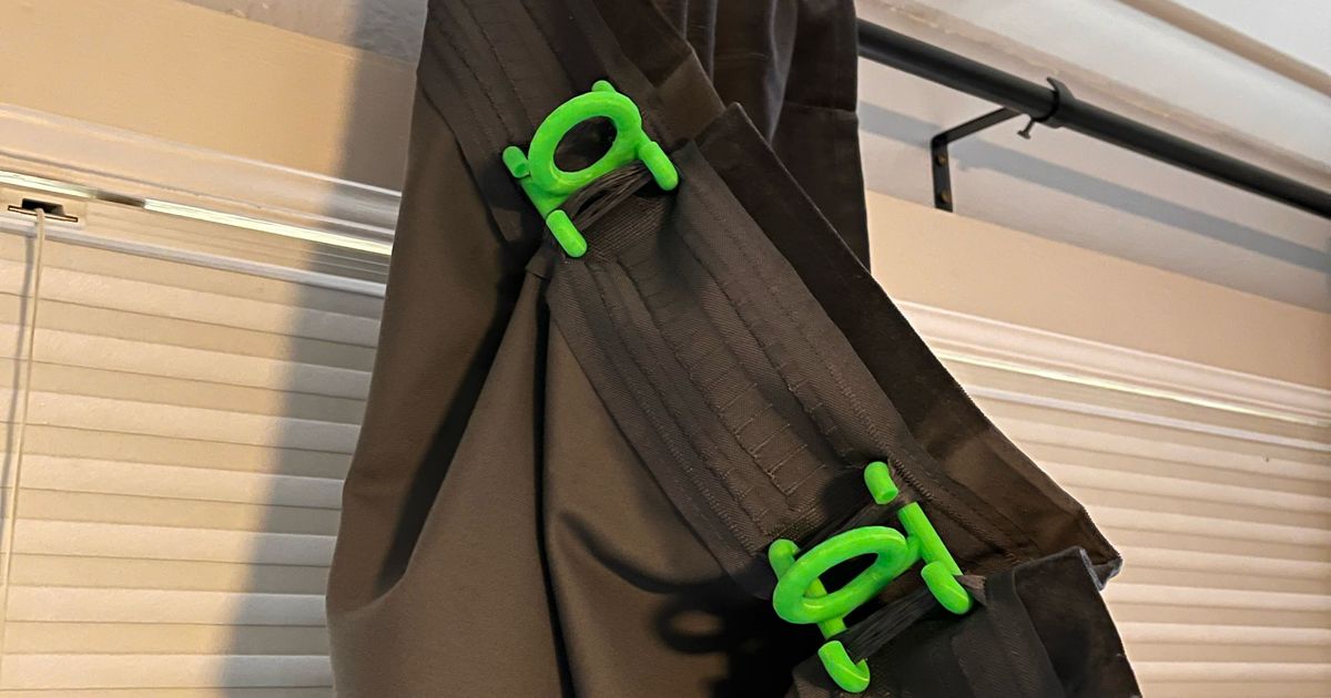 Hooks for Thread-loop Curtains by Beerien | Download free STL model ...