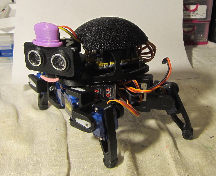 Arduino controlled 2-joint 8-servo 4-legged Walking Robot - Remix by Guido Vermicelli | Download ...