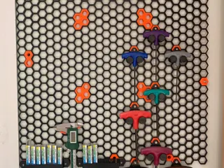 CNC Router Bit Holder - Honeycomb Storage Wall by Super7 | Download ...