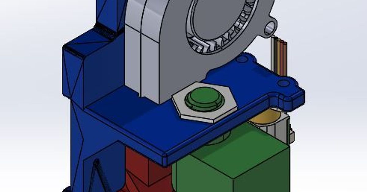 Hypercube evolution Revo micro mount and fan duct (BLTouch) by ...