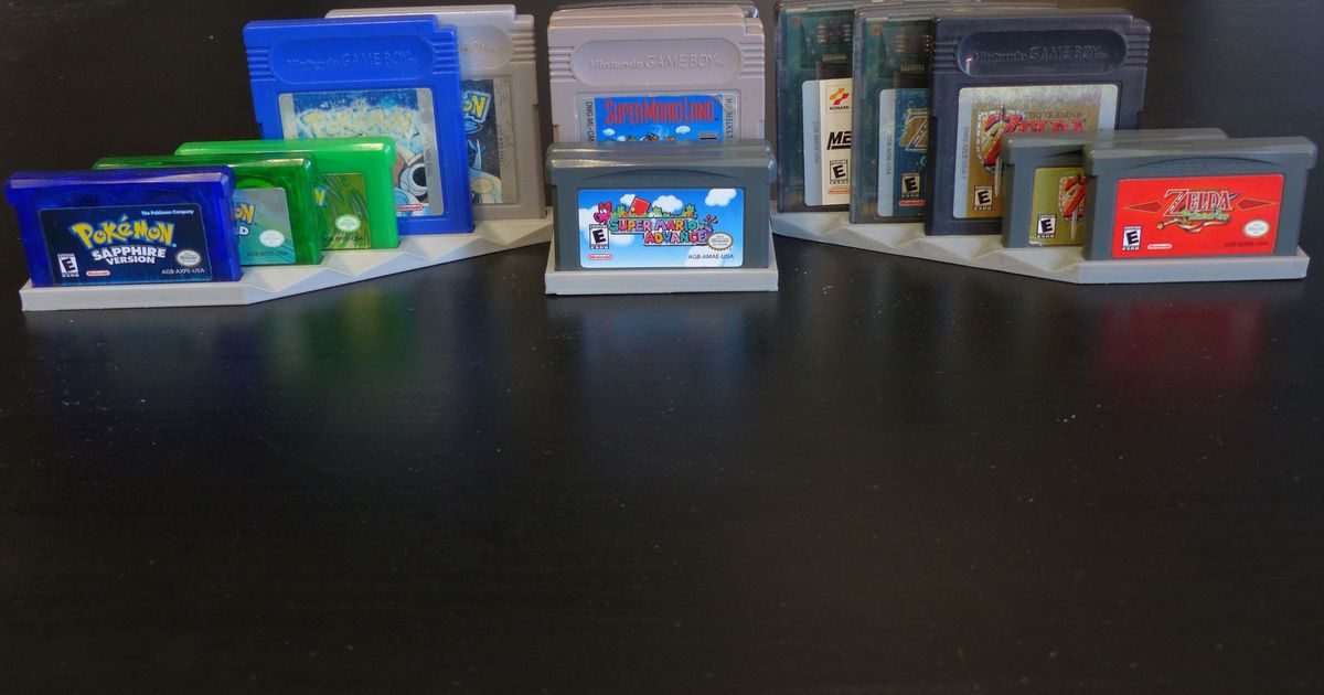 Game Boy Game Display Shelf by 16 Bit Virtual Studios | Download free ...