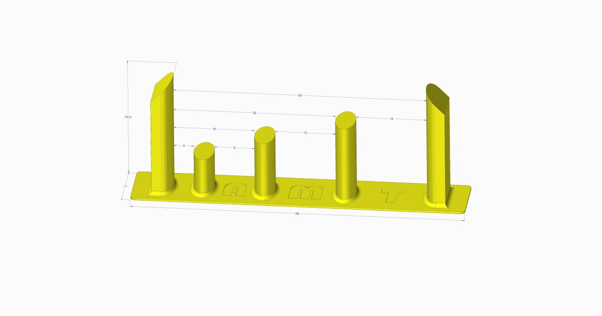 Simple Stringing and Retraction Test by AMT | Download free STL model ...