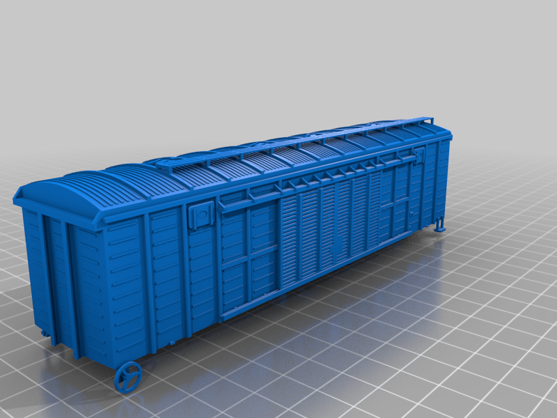 Russian boxcar series 11-270, HO scale by positron | Download free STL ...