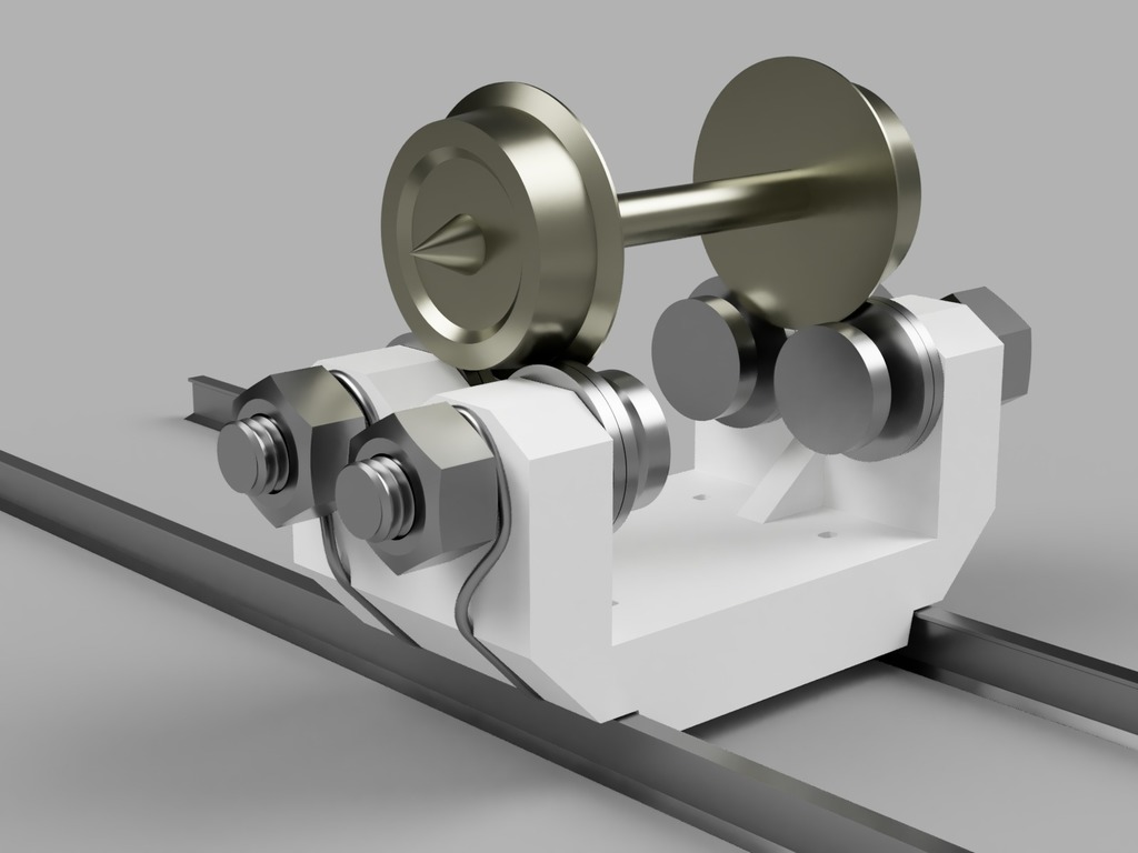 Super cheap HO scale roller test stand by positron | Download free STL ...
