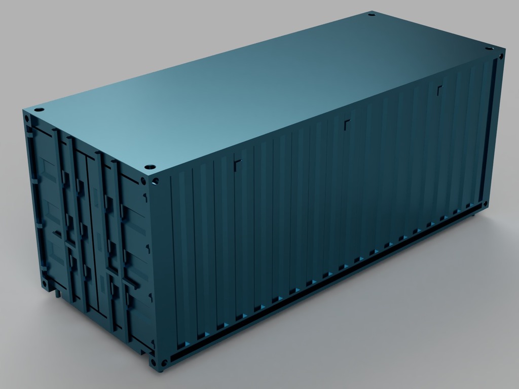HO scale container 20ft (piko-compatible) od autora positron | Stáhněte ...