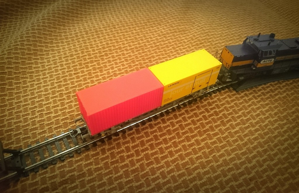 HO scale container 20ft (piko-compatible) by positron | Download free ...