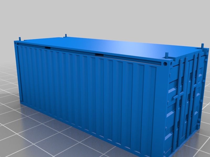 HO scale container 20ft (piko-compatible) by positron | Download free ...