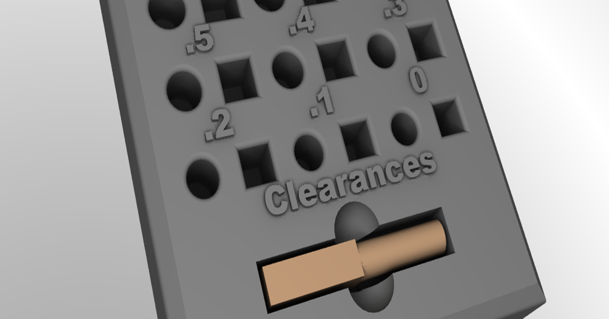 Small Printer Clearance Test by rebeltaz | Download free STL model ...