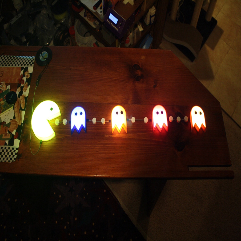 PacMan and Ghosts Night Light by rebeltaz | Download free STL model ...