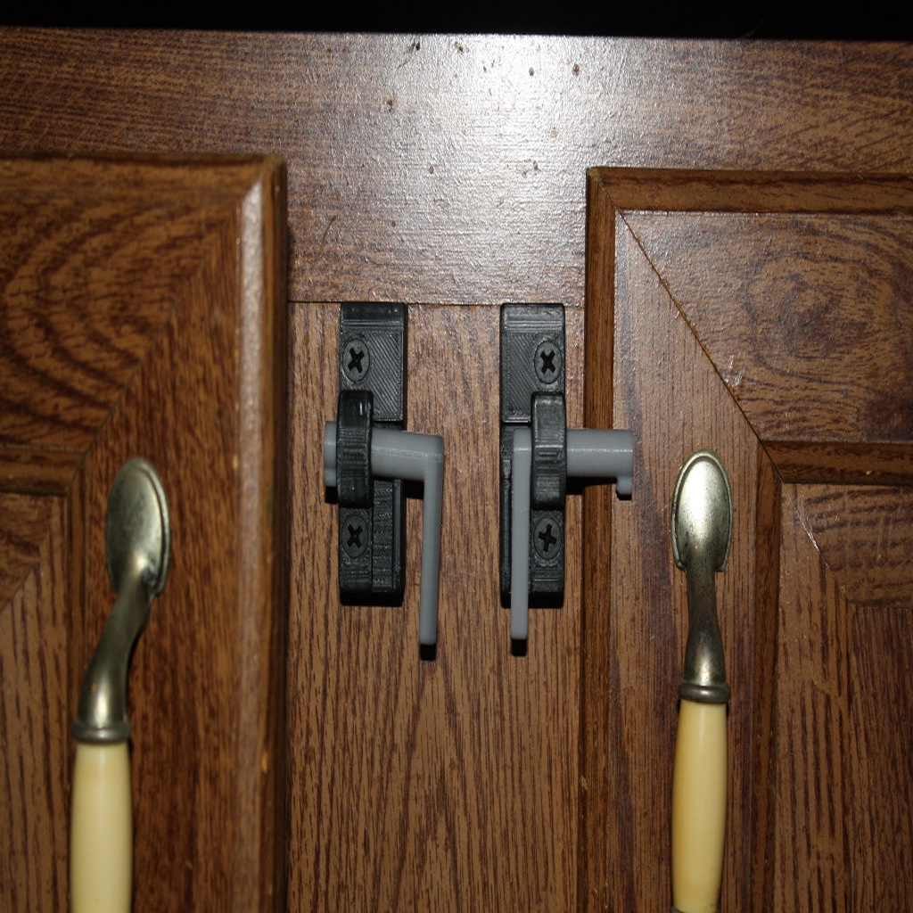 Cat Proof Cabinet Latches by rebeltaz | Download free STL model ...