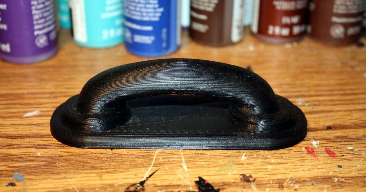 Drawer / Cabinet Pull Handle by rebeltaz | Download free STL model ...